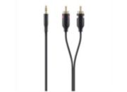 Câble Jack/RCA BELKIN 3.5MM 2XRCA Noir F3Y116bt2M | Boulanger