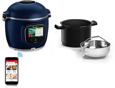 Cookeo MOULINEX cookeo touch wifi pro bleu CE943410 | Boulanger