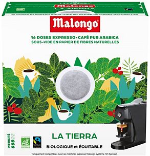 Dosette MALONGO 123 spresso la tierra bio ce (4X4)/10 | Boulanger
