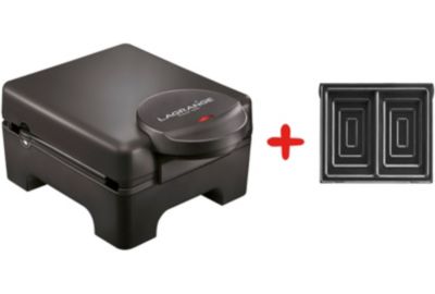 Gaufrier, croque monsieur LAGRANGE Tarti Gaufres noir maxi | Boulanger