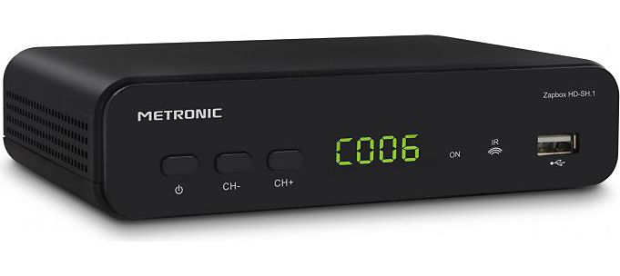 Décodeur TNT METRONIC Décodeur TNT Zapbox HD-SH.1 HEVC - noir | Boulanger