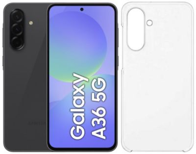 Smartphone SAMSUNG Pack A36 Noir 128Go 5G + Coque silicone | Boulanger