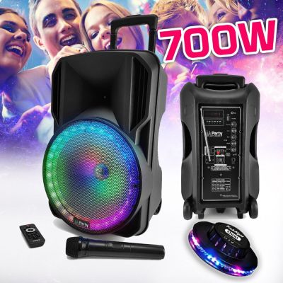 Pack sono PARTY LIGHT&SOUND Enceinte sono DJ PARTY KARAOKE 700W Batt ...