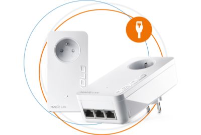 CPL Filaire DEVOLO Magic 2 LAN Triple 3RJ45 Starter kit | Boulanger