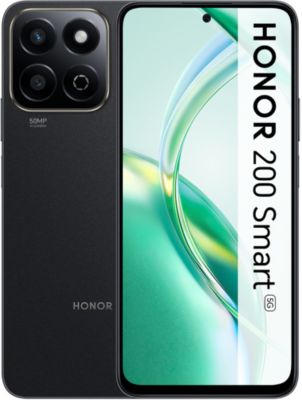Smartphone HONOR 200 Smart Noir 256Go 5G | Boulanger