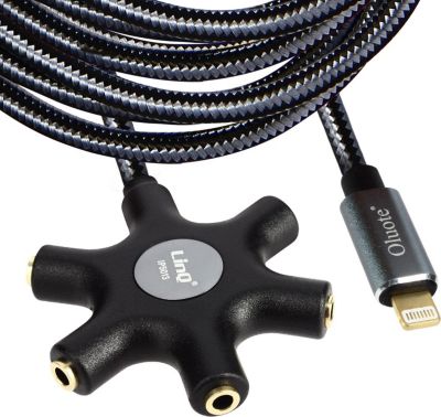 Câble Jack LINQ Lightning / 5x Jack 3.5mm Femelle 5m | Boulanger