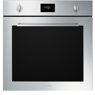 Four encastrable SMEG SFP6401TVX1 + Micro ondes grill encastrable SMEG FMI425X | Boulanger