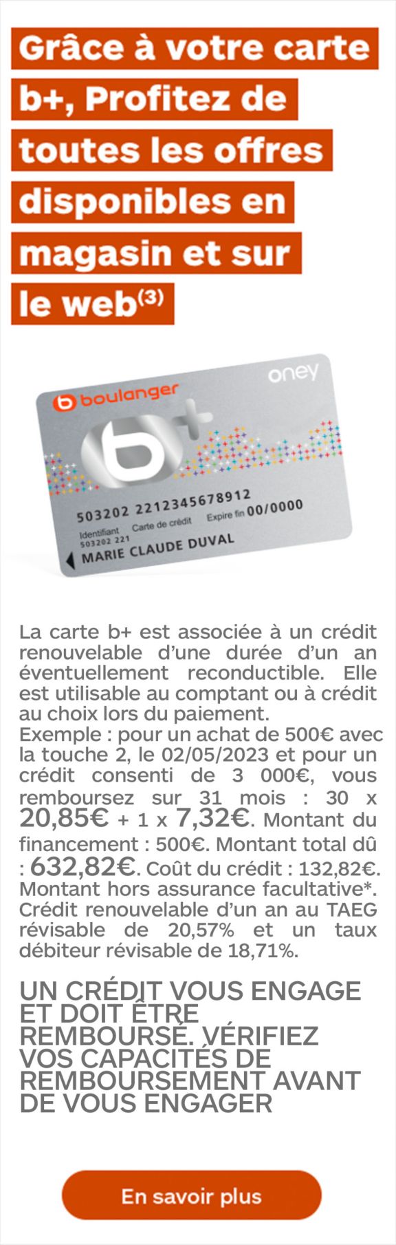 Solutions de financement | Boulanger